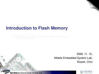 PPT Flash Memory PowerPoint Presentation Free Download ID