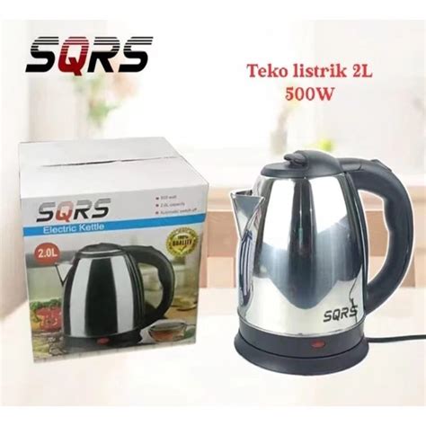 Jual Cod Teko Listrik Sqrs Omicko 2l Pemanas Air Wattle Kettle Teko
