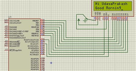 Pic16f877a 8 Bit Mode Interfacing Lcd Display Using Mplab And Pickit3 ~ Udaya Prakash Jayaram