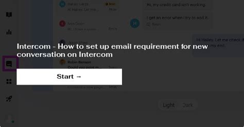 Intercom How To Set Up Email Requirement For New Conversation On Intercom