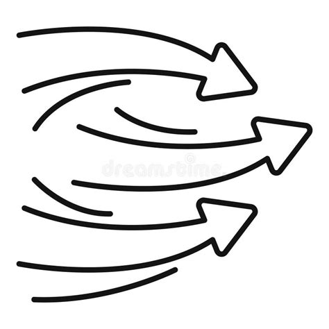 Multiple Arrows Pointing Up Right Showing Growth And Progress Stock Vector Illustration Of