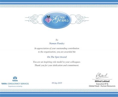 Naman Pandey On Linkedin Tataconsultancyservices Journey