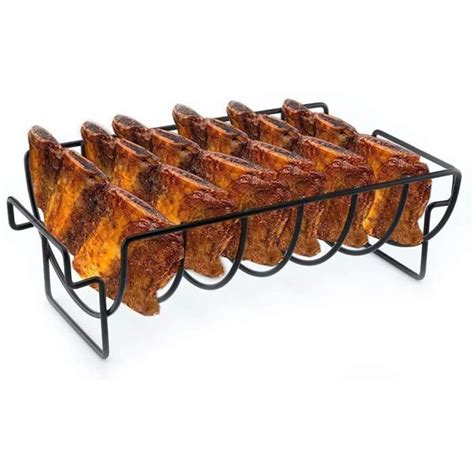 GRILLE DE BARBECUE Support de c tes de Barbecue Outil de Gril de Conception réversible