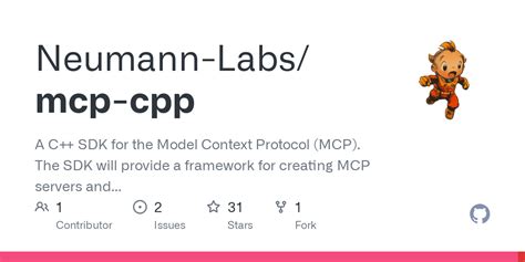 Github Neumann Labs Mcp Cpp A C Sdk For The Model Context Protocol