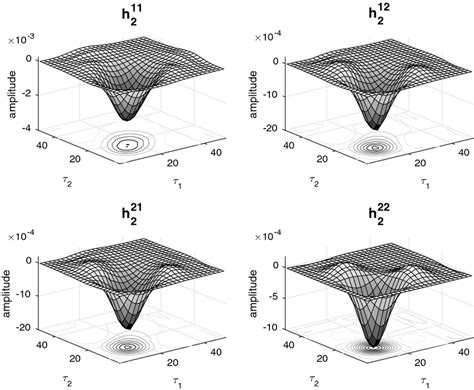 Second Order Direct Kernals And Cross Kernels For The Miso 2 Dof System