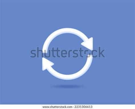 Concept Icon D Symbol Refresh Reload Stock Vector Royalty Free Shutterstock