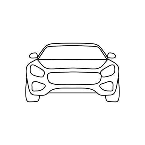 premium vector car line art vector icon