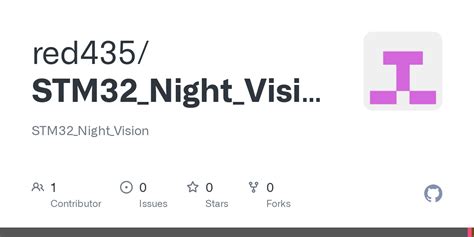 Github Red435stm32nightvision Stm32nightvision