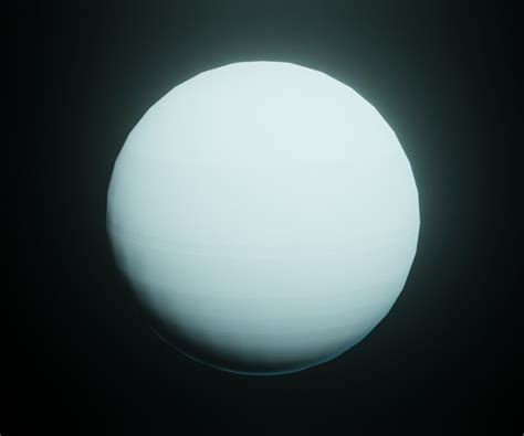 Artstation Stylized Planet Uranus 3d Model 2k4k8k Textures Game