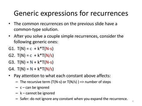 Recurrences (Method 4) Alexandra Stefan. - ppt download