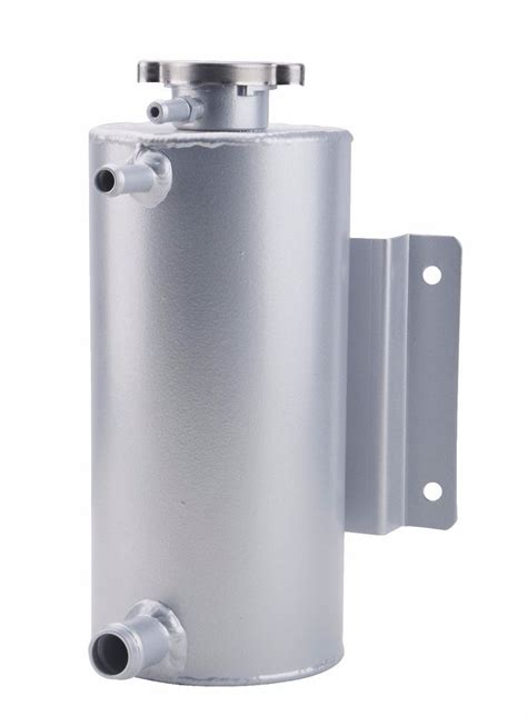 L Universal Aluminum Radiator Coolant Overflow Tank Bottle Kit Car Cap EBay