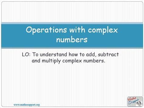 calculations with complex numbers cartesian form maths hl complex