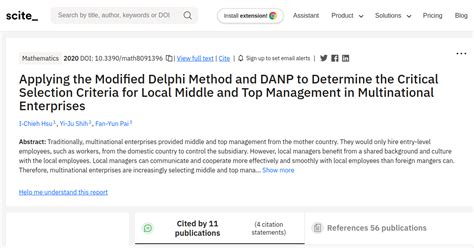 applying the modified delphi method and danp to determine the critical