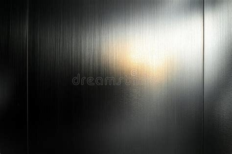 Brushed Metal Surface Reflecting A Light Source Creating A Gradient