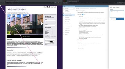 quick assess in accessibility insights for web
