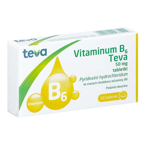 Vitaminum B6 Teva 50 Mg Witamina B6 Tabletki Teva Apo Discounterpl
