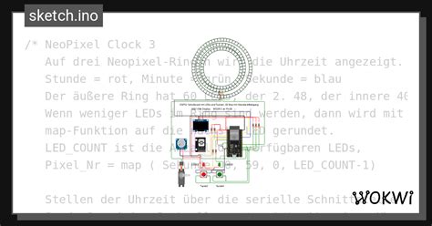 Esp32 Uhr Mit Ws2812 Wokwi Esp32 Stm32 Arduino Simulator