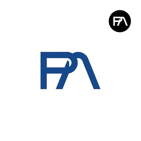 Premium Vector Letter Pa Monogram Logo Design