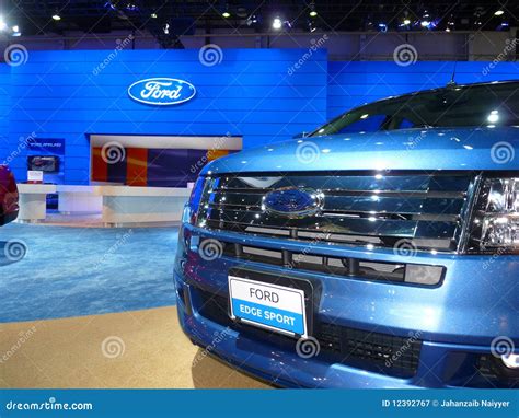 Ford Edge Vehicle On Display Editorial Photography Image Of Event Blue 12392767