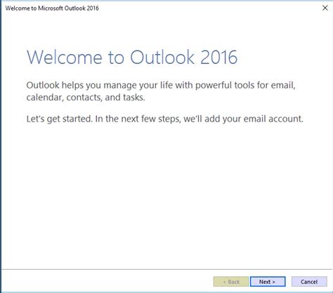 Setting Up Outlook For The First Time Office 365 Grs Technology Solutions