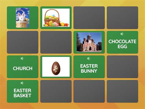 Easter Memo Matching Pairs