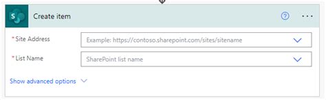 Create Item Action In Sharepoint Connectorpower Automate Cloud Flows