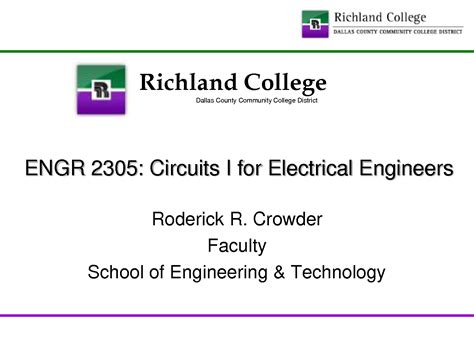 solution engr 2305 chapter 02 lecture circuits i for electrical