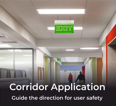 3 Watt LED Exit Sign Edge Light Emergency Safety Sign Exit Sign Light Emergency Exit Light