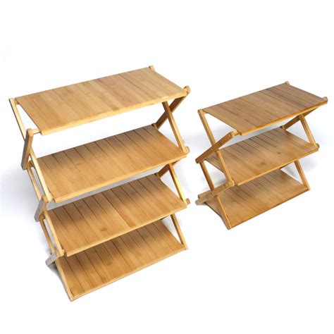 원스위크라이프 캠핑 선반 접이식 우드 쉘프 4단