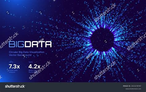 digital big data flow vector background stock vector royalty free