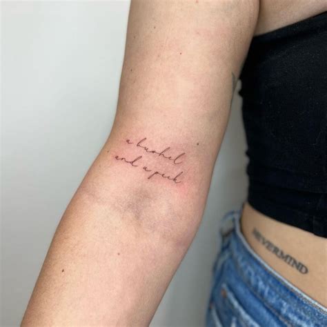 20 Striking Script Tattoo Ideas To Transform Your Body Womensew