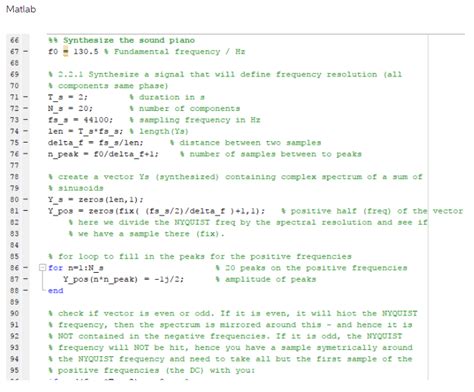 Solved Matlab Synthesize The Sound Piano Ro 1305
