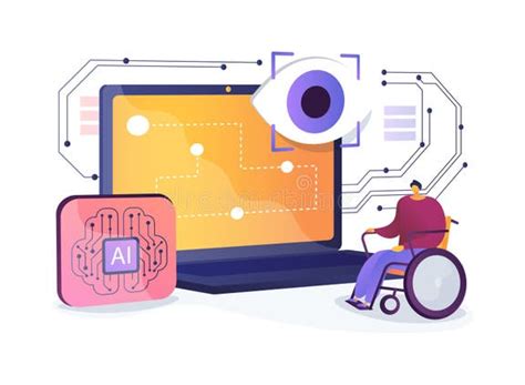 Ai Eye Tracking For Accessibility Abstract Concept Vector Illustration