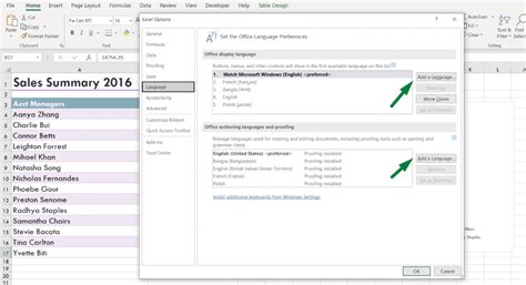 How To Change Language In Excel