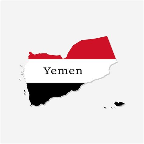 Premium Vector Yemen Map And Flag Color Vector Collection