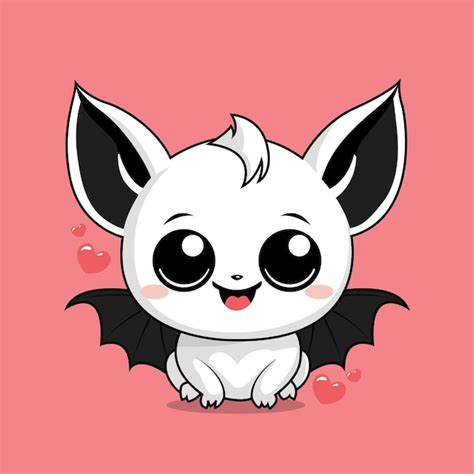 Premium Vector Cute Bats And Love