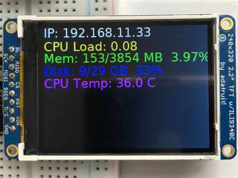 Python Usage 18 Tft Display Breakout And Shield Adafruit Learning