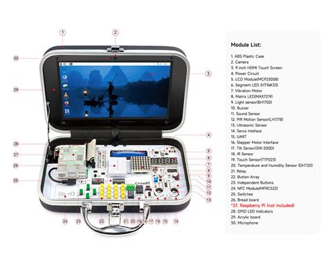 Crowpi Compact Raspberry Pi 4 3 Kit For Learning Computer Science And