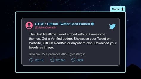 Gtce Github Twitter Card Embed