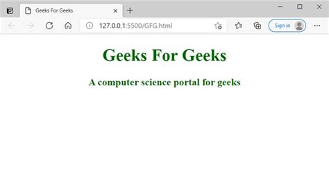 Essential HTML Tags GeeksforGeeks
