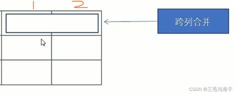 Web 前端 表格标签 合并单元格 前端表格合并单元格 Csdn博客
