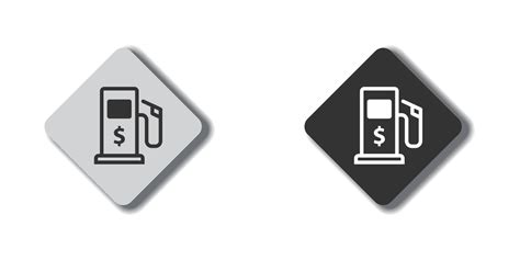 Gas Station Icon With Dollar Sign On It Expensive Gasoline Symbol