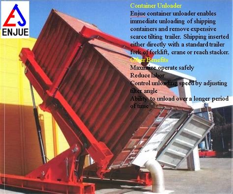 Electric Hydraulic Container Loading Unloading Upender Tilter Container Upender And Container
