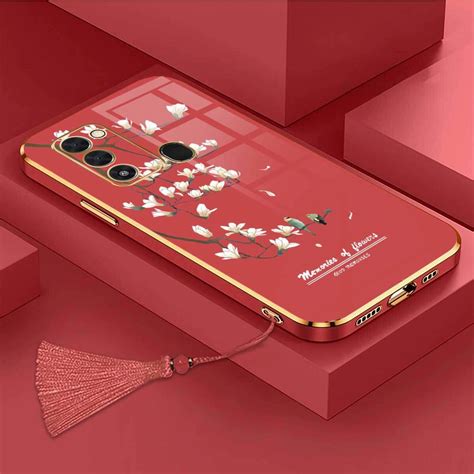 Casing For Infinix Tecno Spark C Luxury Beautiful Mapies With Flower Camera Protection Phone