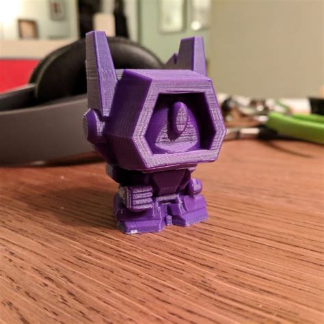 3d Printable Battleroller Chibi Shockwave By Wulongtoys