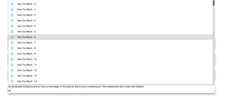 Qselectqautocomplete Too Much Options Hide The Form Element · Issue 2530 · Quasarframework