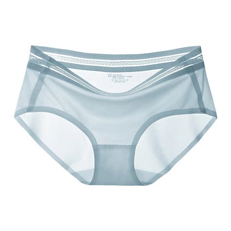 얼음 실크 원활한 속옷 여자 팬티 섹시한 란제리 여름 가랑이 소녀 울트라 얇은 And 통기성 란제리 팬티 Aliexpress