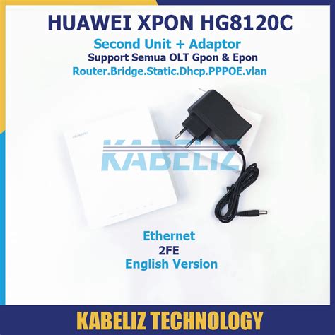 Jual ONU XPON HUAWEI HG812C HG8321R ONT NON WIFI SUPPORT ALL OLT EPON GPON U Y3F5 Shopee Indonesia