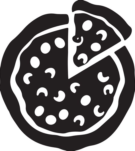 Delicious Pizza Slice Icon Isolated On White Background 20628250 Vector