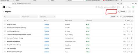 how to enable add report button to report doctype erpnext frappe forum